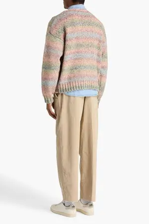 FRAME Striped Alpaca And Merino Wool-blend Sweater - Multicolor