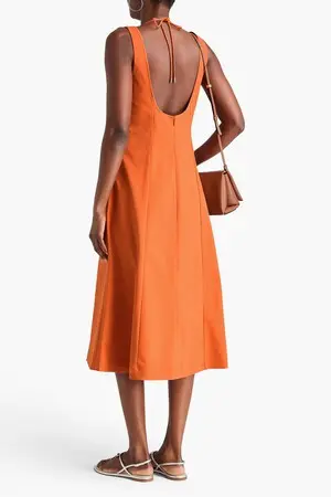 Vince Cotton-blend Midi Dress