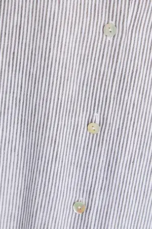 Vince Striped Linen And Cotton-blend Shirt