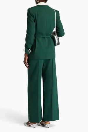Maje Belted Twill Blazer