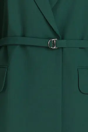 Maje Belted Twill Blazer