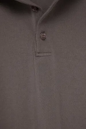 Frescobol Carioca Horacio Cottonpiqué Polo Shirt - Dark Gray