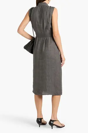 Theory Hemp Midi Shirt Dress