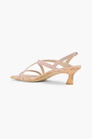 STUART WEITZMAN Oasis 50 Suede Slingback Sandals