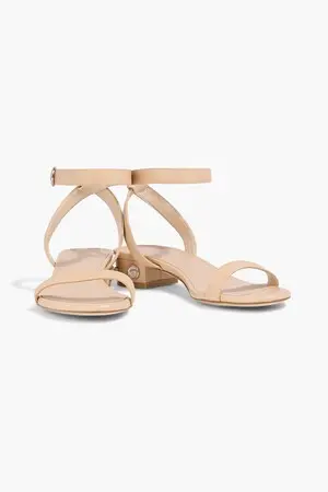 STUART WEITZMAN Dancer Allshine 25 Crystal-embellished Leather Sandals