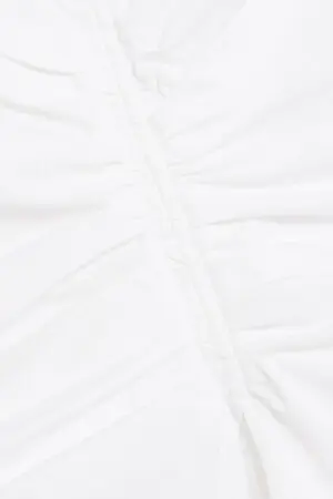 Veronica Beard Aiden Ruched Poplin Top