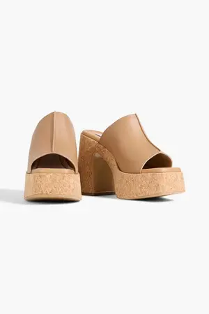 Stella McCartney Skylar Platform Mules - Light Brown