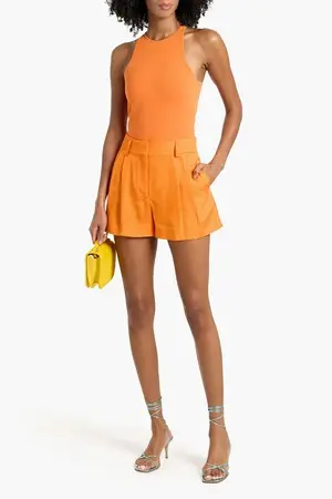 Stella McCartney Pleated Crepe Shorts