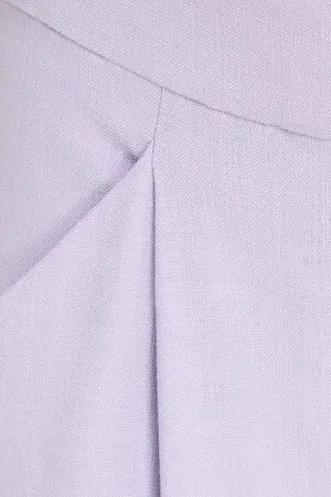 Veronica Beard Elbe Pleated Crepe Shorts