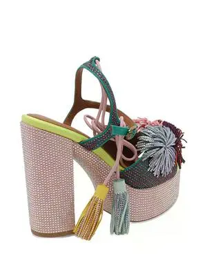 Kurt Geiger Pom Pom-tie Platform Sandals