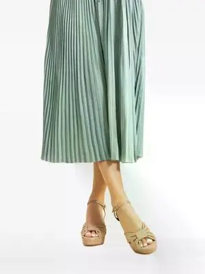 JIMMY CHOO Heloise Platform Sandals - Neutrals