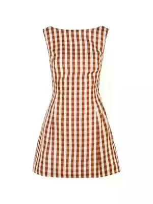 Faithfull The Brand Sofia Gingham A-line Dress