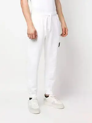 Stone Island Compass-motif Track Pants - White