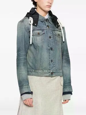 Miu Miu Hooded Denim Jacket
