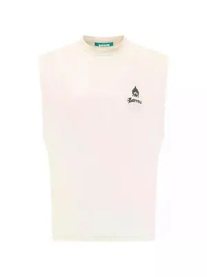 BARROW Graphic Sleeveless T-shirt - Neutrals