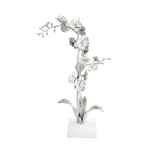 Michael Aram Silver Orchid Stem Sculpture Large - No Color