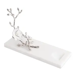 Michael Aram Silver Orchid Wine Rest