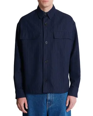 Balmain Monogram Print Overshirt Jacket