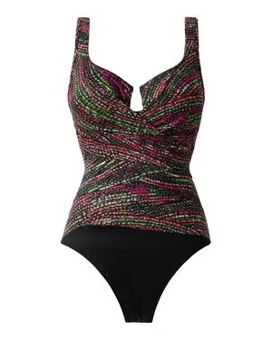 Miraclesuit Light Show Escape One Piece Swimsuit - Black/multi