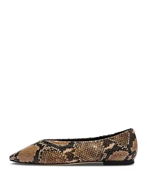 AeydĒ Betty Leather Flats - Hazelnut