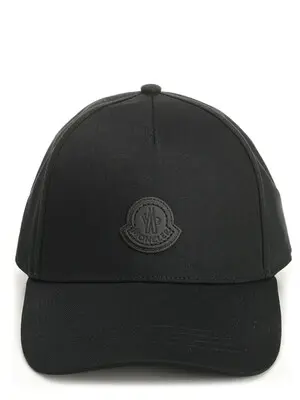 Moncler Baseball Cap With Logo - Black