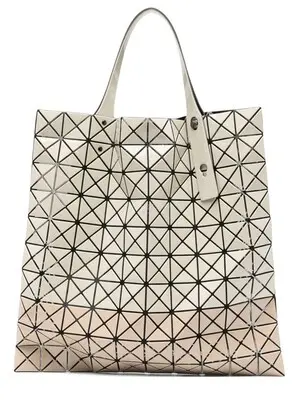 Issey Miyake Prism Bi-Color Tote Beige