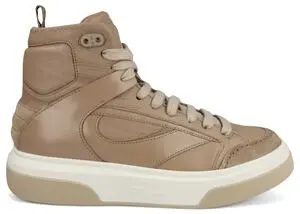 FERRAGAMO Cassio Leather High-top Sneakers