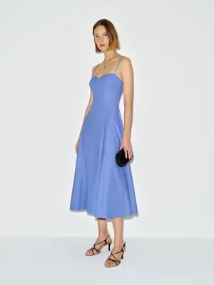 REFORMATION Kailani Midi Dress - Blue