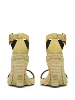 Balmain Anthem Wedge Espadrilles - Neutrals