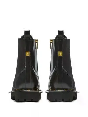 Balmain Glazed Combat Boots