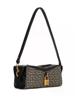 Balmain Monogram Jacquard Shoulder Bag
