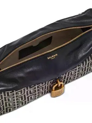 Balmain Monogram Jacquard Shoulder Bag