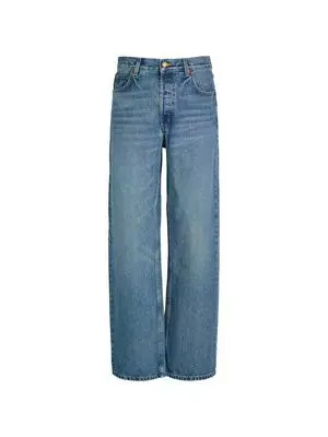 B Sides Button-fastening Jeans