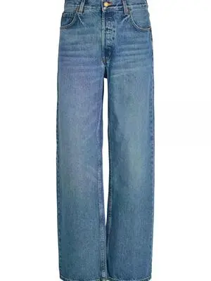 B Sides Button-fastening Jeans