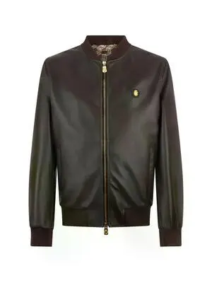 BILLIONAIRE Leather Zip-up Jacket