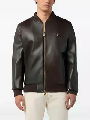 BILLIONAIRE Leather Zip-up Jacket