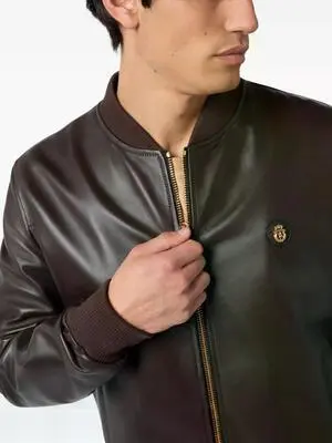 BILLIONAIRE Leather Zip-up Jacket