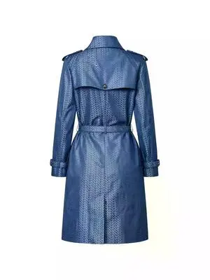 Michael Kors Logo-pattern Belted Trench Coat