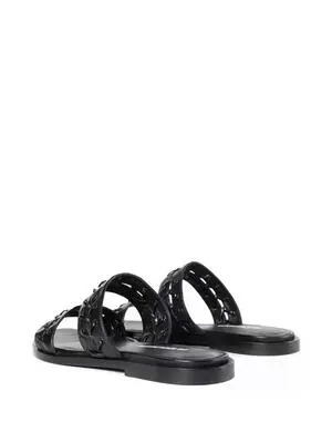 ANN DEMEULEMEESTER Braided Nappa Leather Sandals