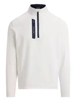 Rlx Ralph Lauren Half-zip Mock-neck Sweatshirt - White