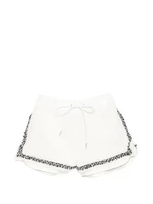Sacai Drawstring Trim Shorts - White