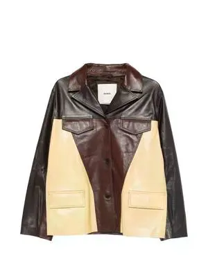 SIEDRES Asean Patch Pocket Leather Jacket