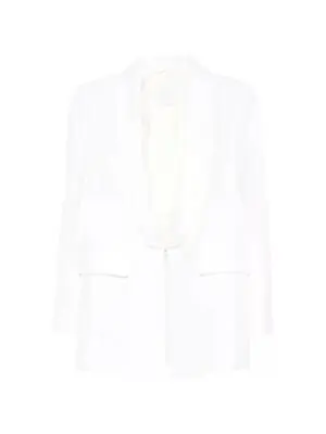Eleventy Shawl Collar Blazer - White