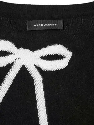 Marc Jacobs Bow-detail Round-neck Sweater - Black
