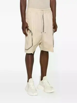 Rick Owens Zip Drawstring Shorts - Neutrals