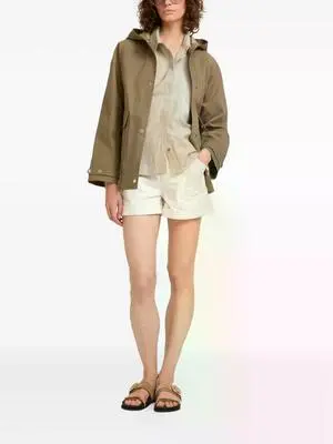 YVES SALOMON Hooded Two-tone Jacket