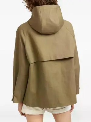 YVES SALOMON Hooded Two-tone Jacket