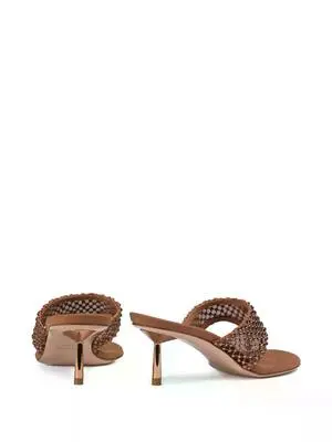 LE SILLA Gilda Embellished Sandals - Brown