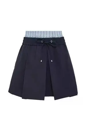 3.1 Phillip Lim Double-waistband Mini Skirt - Blue
