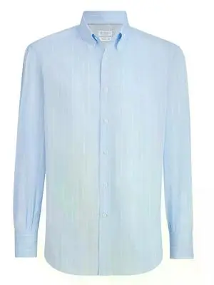 Brunello Cucinelli Striped Shirt - Blue